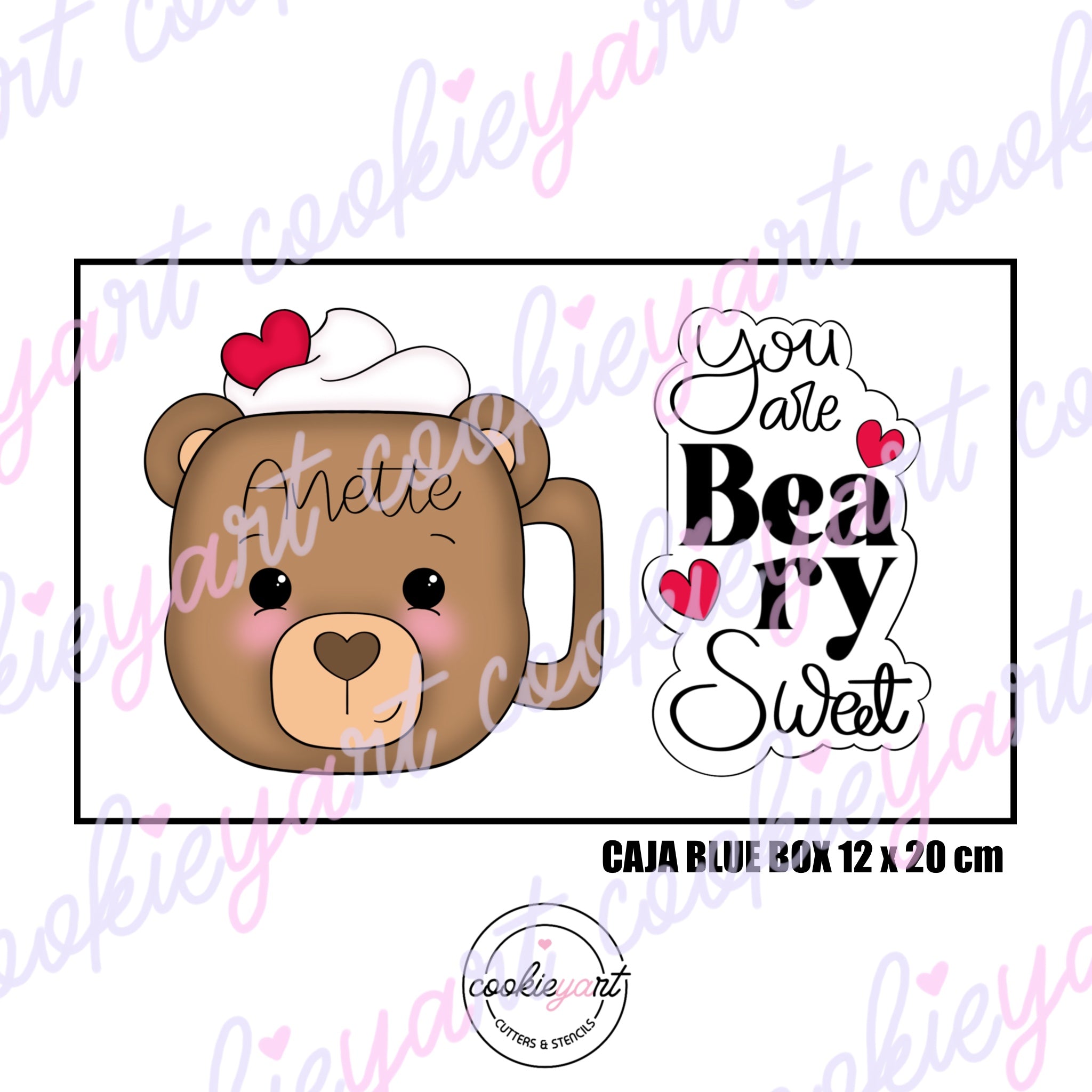 Set de Cortadores You are beary sweet (2 piezas) – cookieYArt