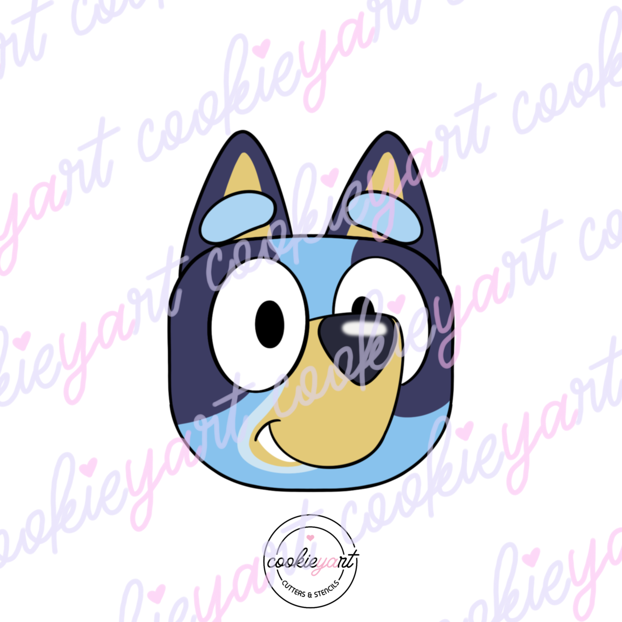 Cortador Perrita Blu y Bin – cookieYArt