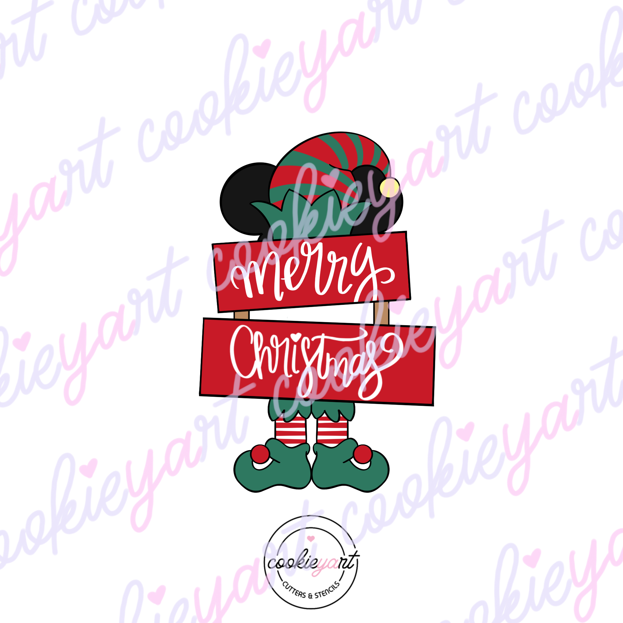 Cortador Letrero Duende con orejas – cookieYArt