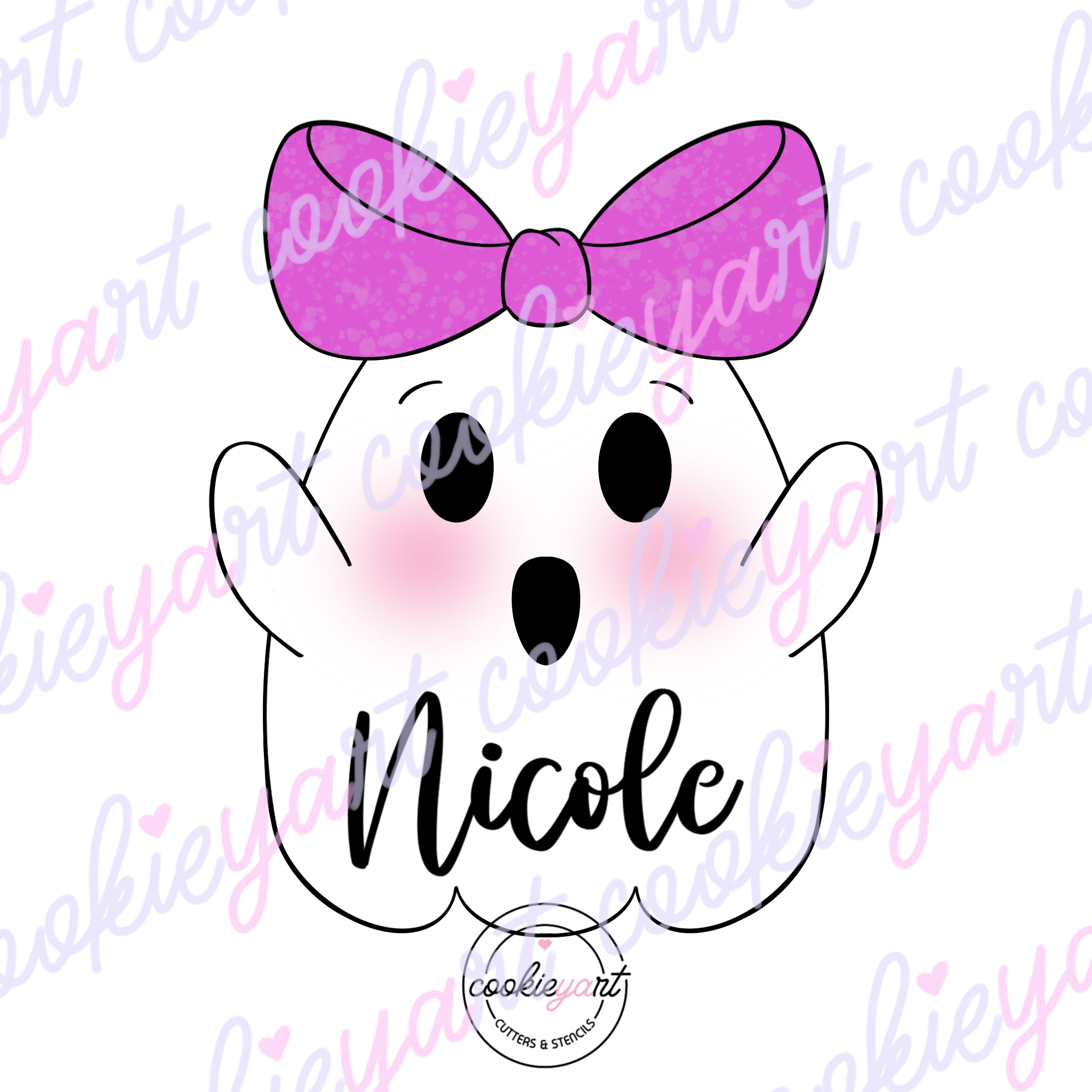 Fantasmita con moño - STL FILE – cookieYArt