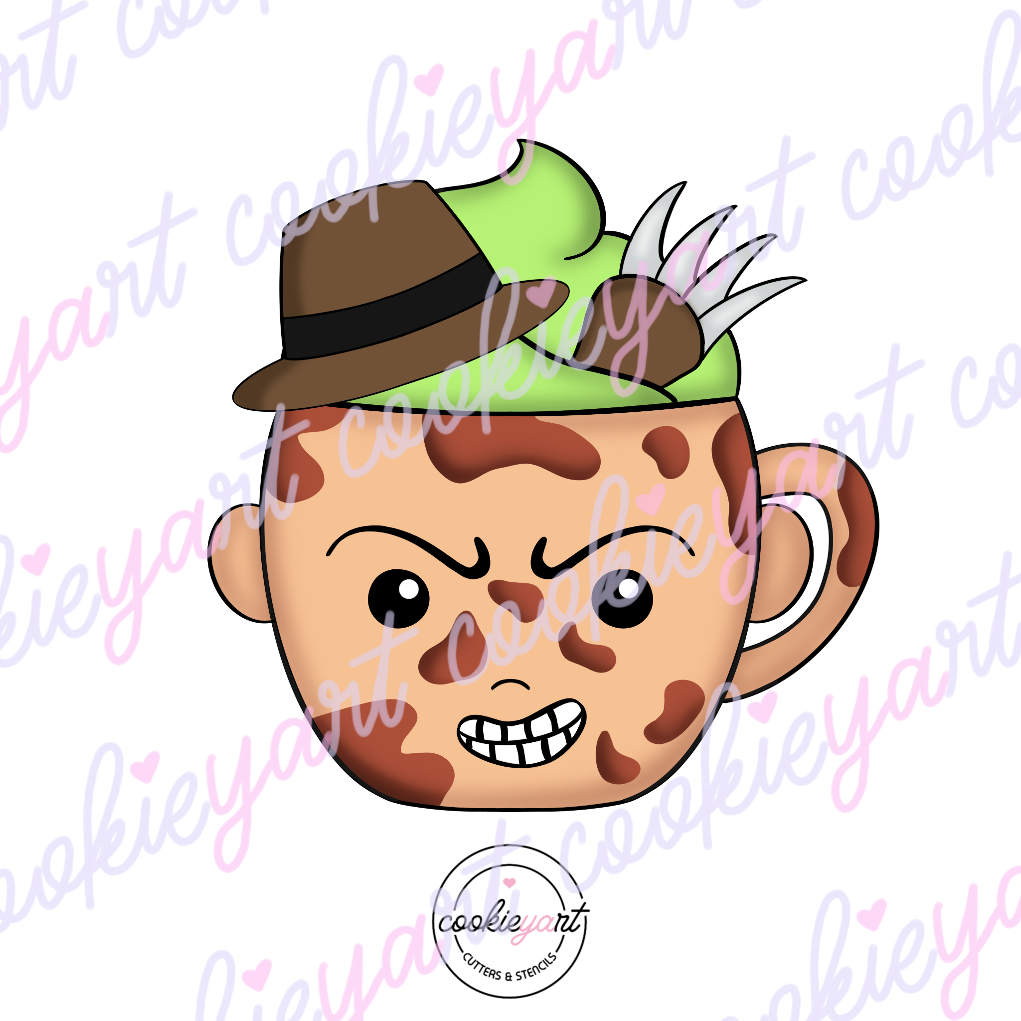 Taza Freddy K - STL FILE – cookieYArt