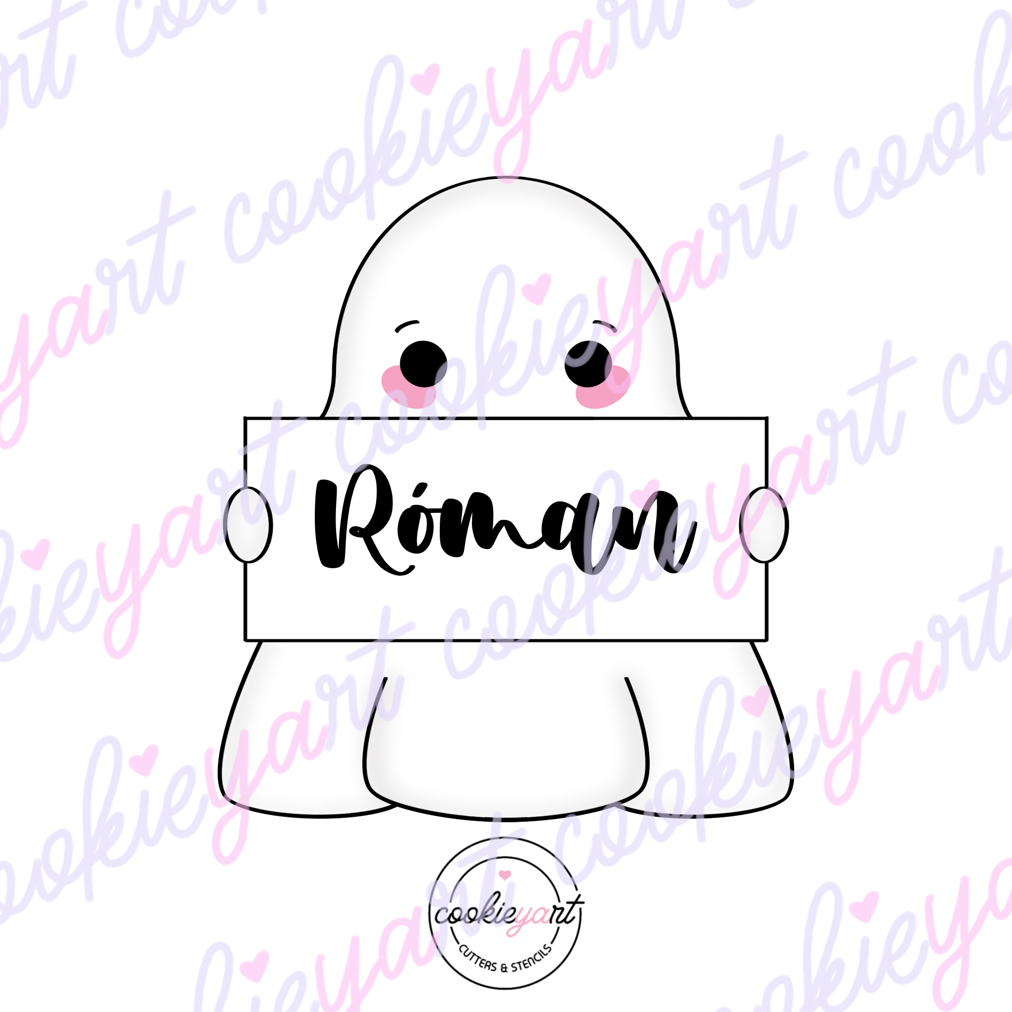 Cortador Fantasmita letrero – cookieYArt