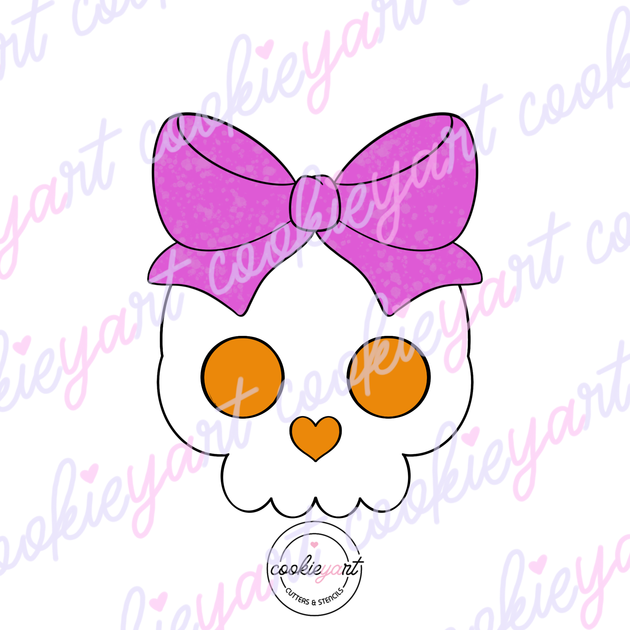 Calavera Moño - STL FILE – cookieYArt