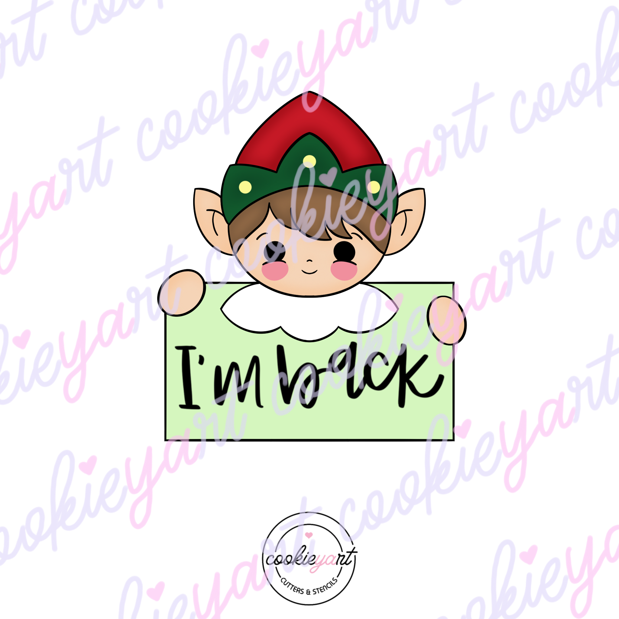Cortador Elf i’m back – cookieYArt