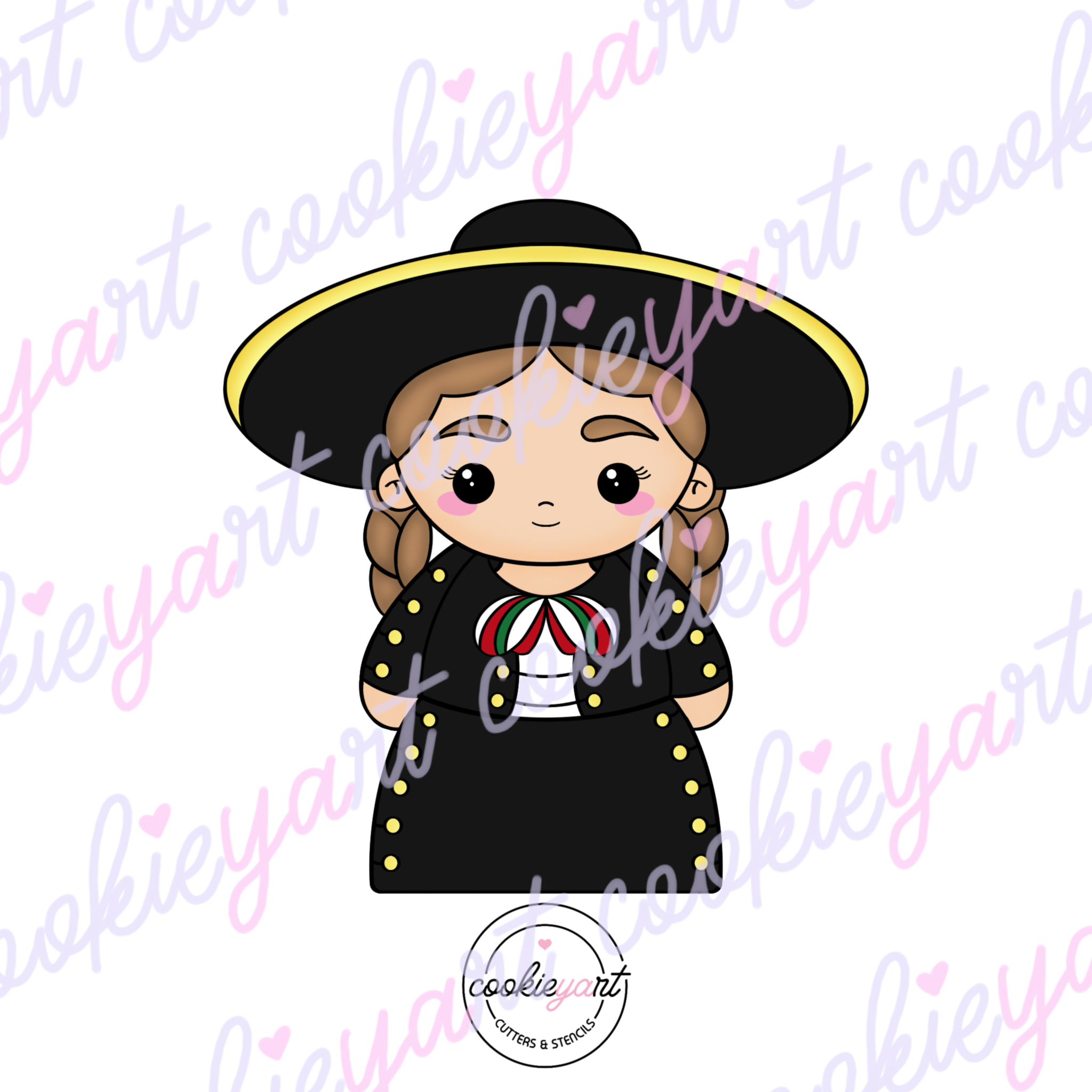 Cortador Charrita – cookieYArt